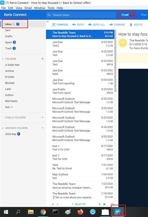 enabling notifications in kerio connect client kerioconnect support