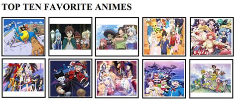 Top 10 Favorite Animes By Loopedpuddle On Deviantart
