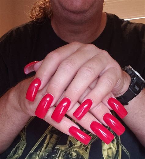 Long Red Nails Long Fingernails Purple Nails Red Manicure Best