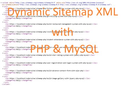generate dynamic sitemap with php mysql coderszine how to xml files