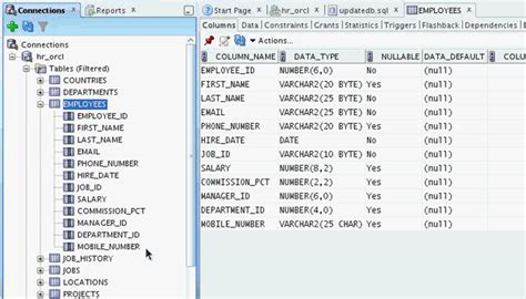 re engineering your database using oracle sql developer data modeler
