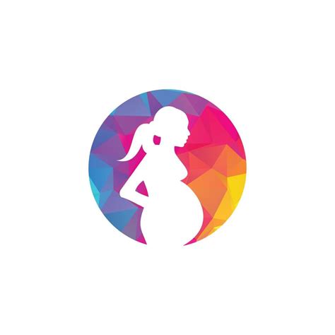 Pregnant Woman Logo Pregnant Women Vector Icon Template 13217333