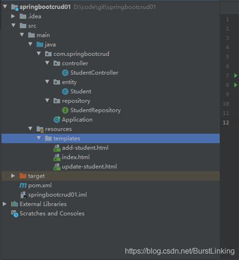 spring boot thymeleaf crud implements simple functions of adding