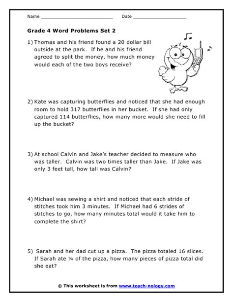 problem solving word problems worksheets
