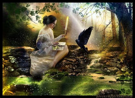 Forest Nymph Forest Fantasy Raven Girl Nymph Hd Wallpaper Peakpx
