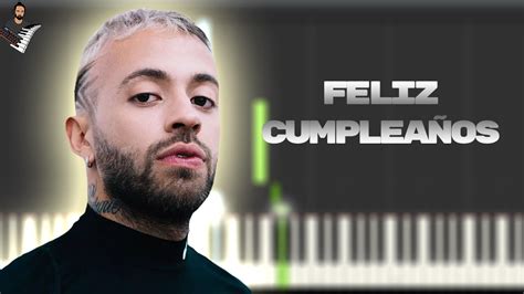 Feid Feliz Cumpleaños Ferxxo Instrumental Piano Tutorial