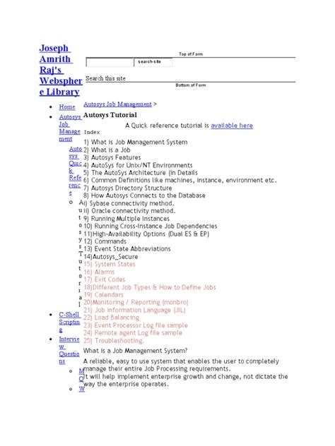 autosys cheat sheet pdf