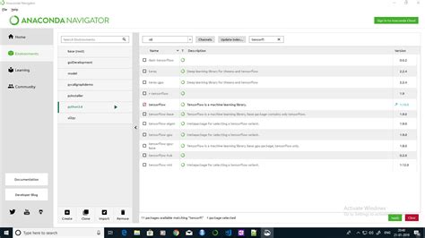 uninstalling tensorflow from anaconda environment in tensorflow