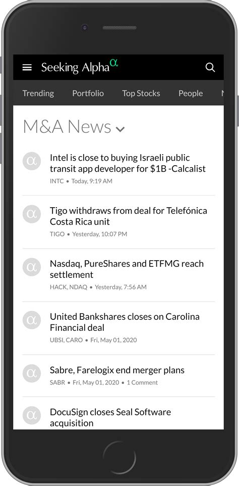 Announcing The New Seeking Alpha Mobile Apps Seeking Alpha