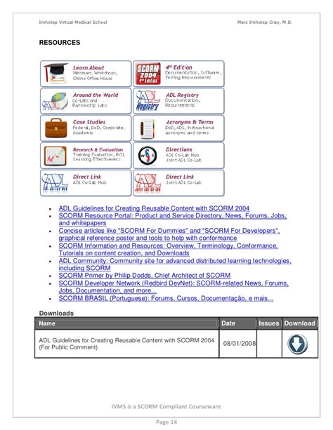 brief introduction to scorm ivms is a scorm complient