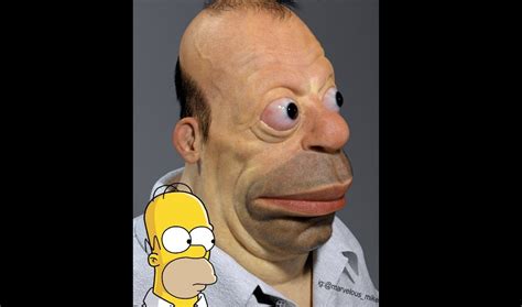 Artists 3d Rendering Homer Simpson Spongebob Squarepants Produces