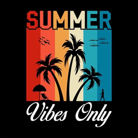 Premium Vector Summer Tshirt Design Vector Sunset Retro Vintage