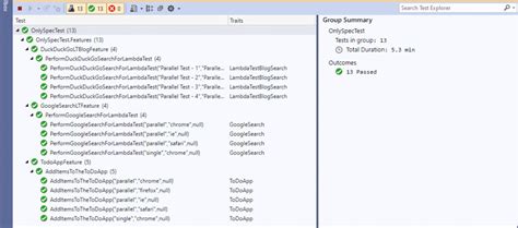 how to perform parallel execution with specflow nunit and selenium