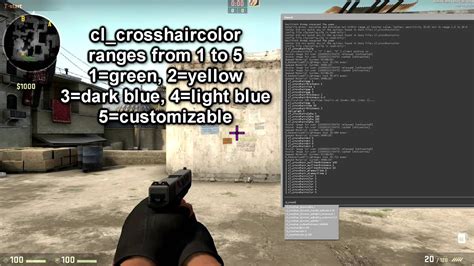 Cs Go Customising Your Crosshair Crosshair Guide Console Commands