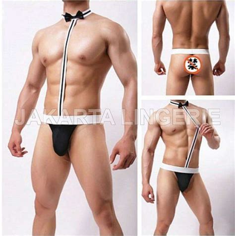 Promo Jakarta Lingerie Sexy Jlmg016 Jumsuit Gstring Thong Khusus Pria