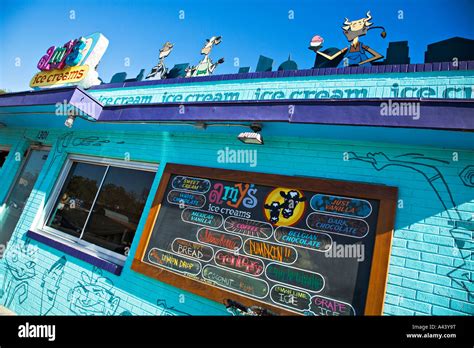 Texas Austin Amy S Ice Cream Store On South Congress Hip Soco District