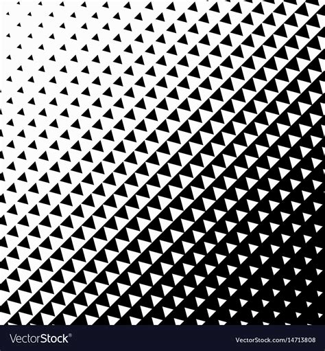 triangle halftone on white background royalty free vector