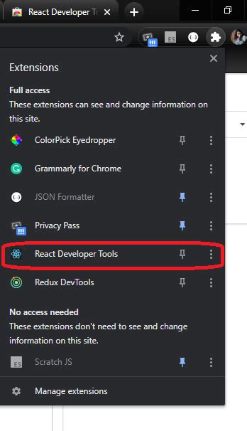 react developer tools acervo lima