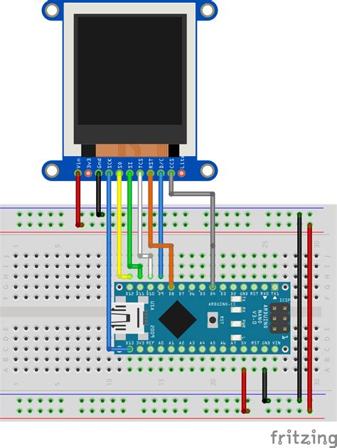 arduino diy photo frame using st7735 1 8 tft display electronics
