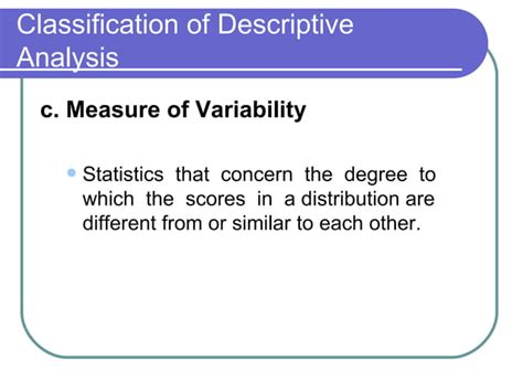 Chapter 10 Data Analysis And Presentation Ppt