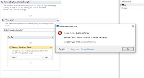 remove duplicates range cannot remove duplicates in the