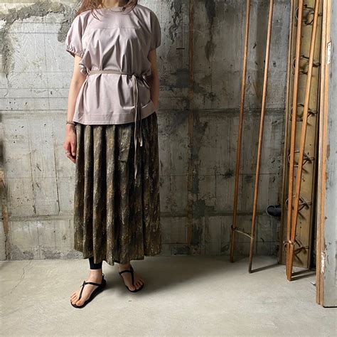 Pas Deux Pareils【パ・ドゥ・パレイユ】タックスカート Psk 083s Stardust Size 1 Glamour