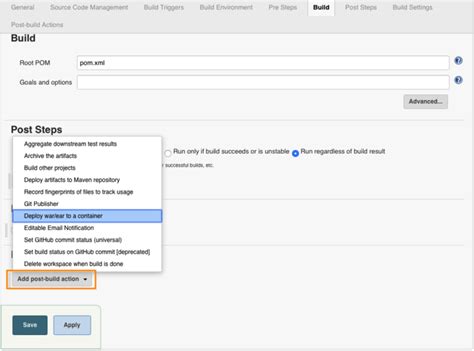 jenkins tomcat deploy deploying application to tomcat using jenkins