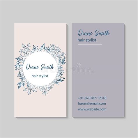 Vector Abstract Creative Business Cards Set Template Stock Vector