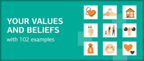 Defining Your List Of Values And Beliefs With 102 Examples