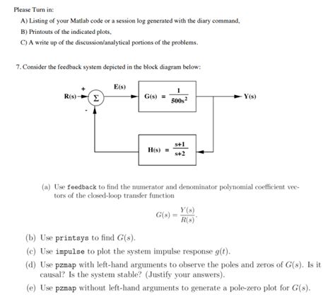 solved please turn in a listing of your matlab code or