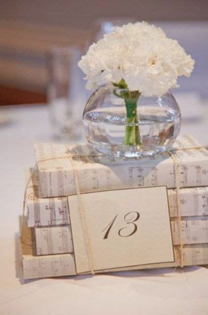 24 simple and cute book wedding centerpieces weddingomania