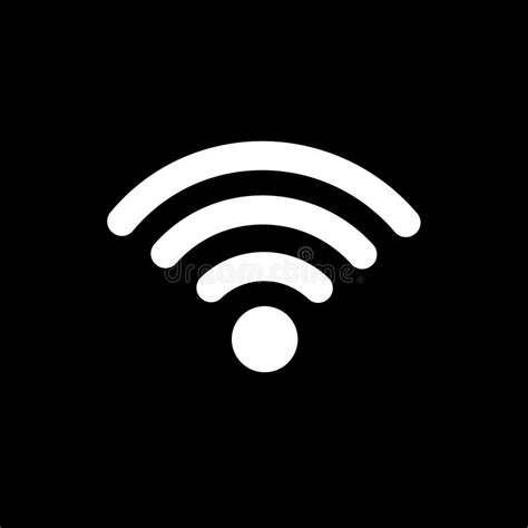 Free Wifi Icon Isolated On Black Background Wireless Internet