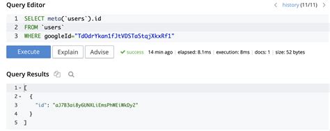 query works in web console but returns ambiguous reference to field
