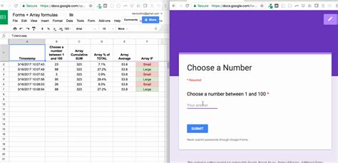 use array formulas to auto fill calculation columns when