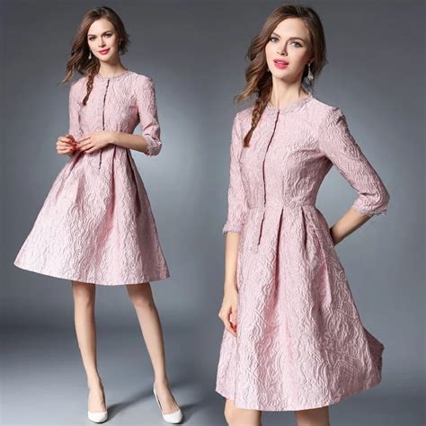 Rosicil Brand Style Spring And Autumn High End Dress Round Collar Of