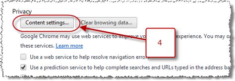 chrome turn off pop up blockers