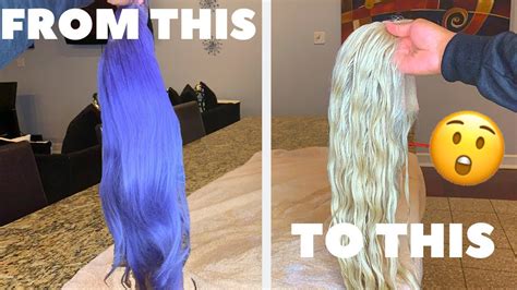 Diy How To Remove Hair Dye From 613 Full Lace Wig Beginner Friendly