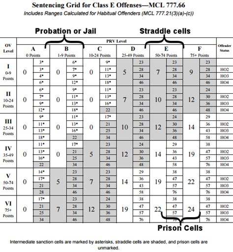 Michigan Sentencing Guidelines Chart A Visual Reference Of Charts