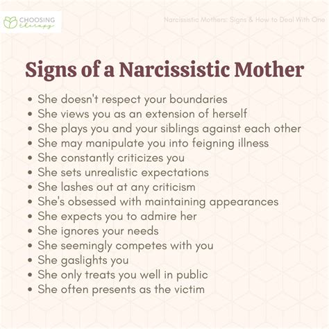 Narcissistic Mothers 14 Signs And How To Deal With One