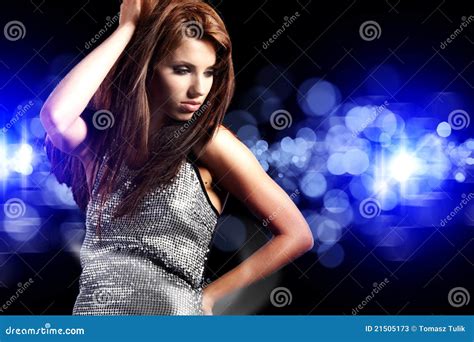 Beautiful Dancing Girl Stock Image Image Of Night Model 21505173