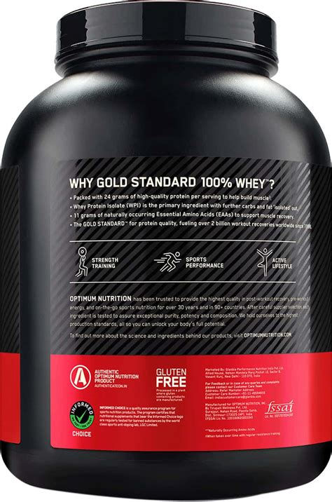 Buy Optimum Nutrition On Gold Standard 100 Whey Protein Powder 5lbs