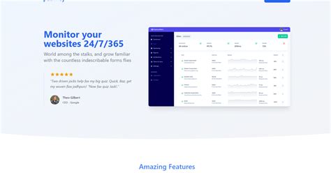 landing page for tailwind css software