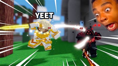 Lumen Ember Kit Overpowered Roblox Bedwars Youtube