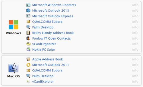 what is vcard and vcf