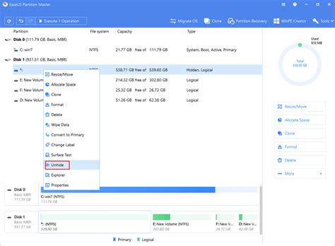 how to find hidden partition or hide partition in windows 10 easeus