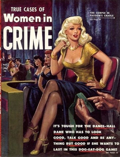 Women In Crime Magazine Cover Art 40 Trading Cards Set Etsy Pulp