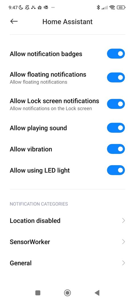 some help on android notifications and nodered node red home