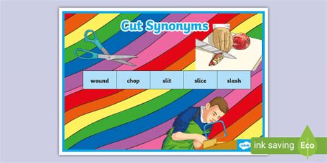 Cut Synonyms Word Mat Teacher Made Twinkl