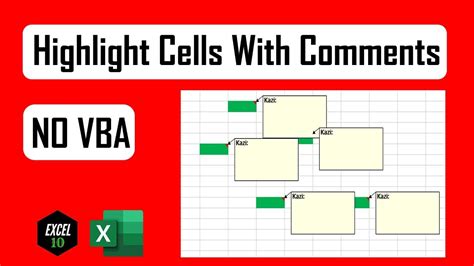 how to highlight all cells with comments in excel without
