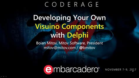 coderagexii developing your own visuino components with delphi youtube